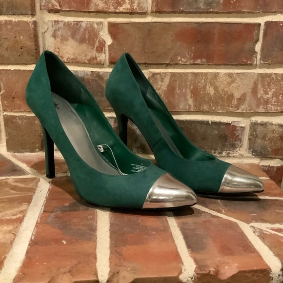 Mossimo Supply Co. | Shoes | Mossimo Metallic And Faux Suede Heels ...